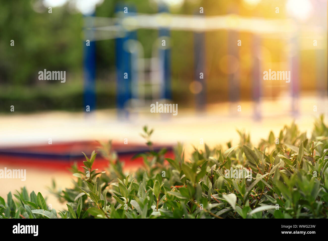 Outdoor playground in bush hi-res stock photography and images - Alamy