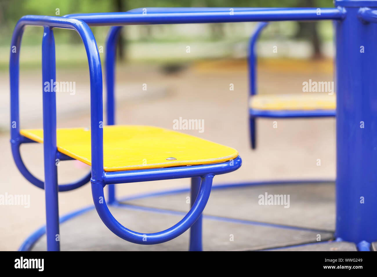 Spinning carousel in public park hi-res stock photography and images ...