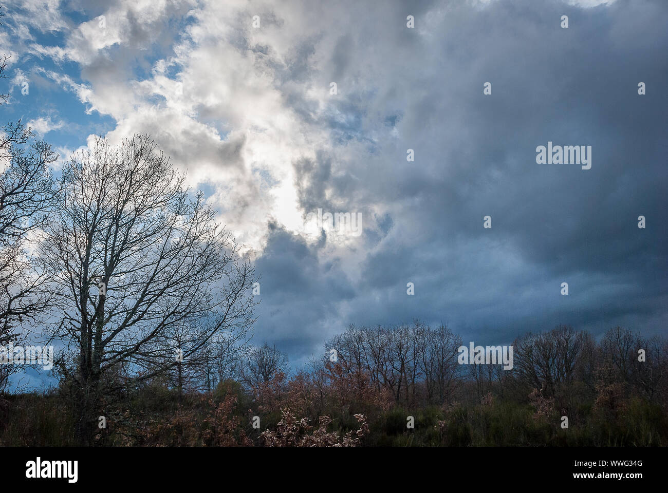 Spain Sky with storm clouds Stock Photo - Alamy