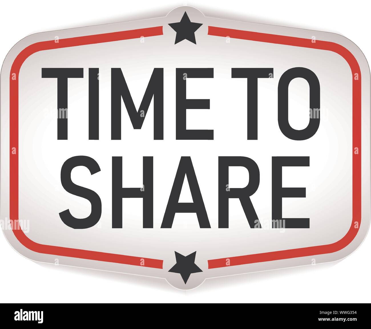 time to share sign. time to share paper speech bubble. time to share ...