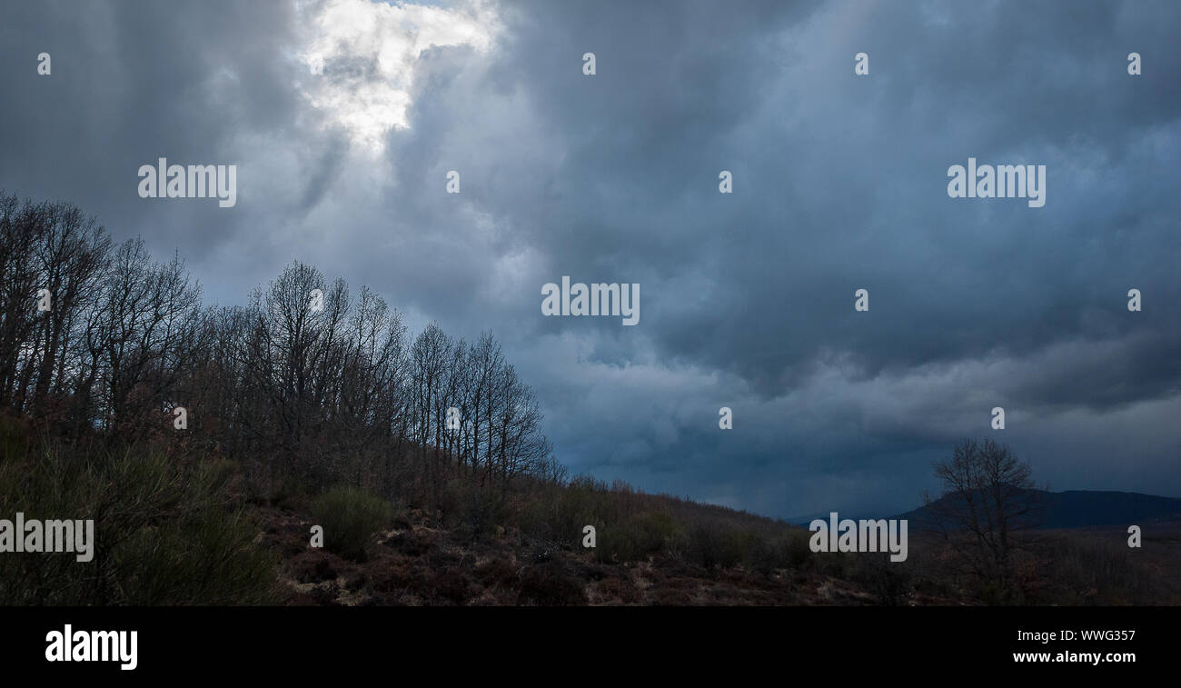 Spain Sky with storm clouds Stock Photo - Alamy