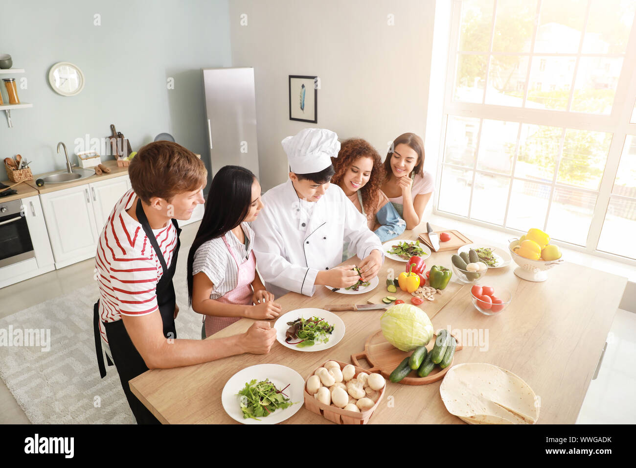 Group work class uniform hi-res stock photography and images - Alamy