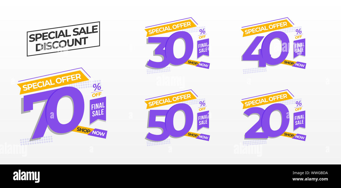 bundle element sale banner design, title flyer or poster, on season ...