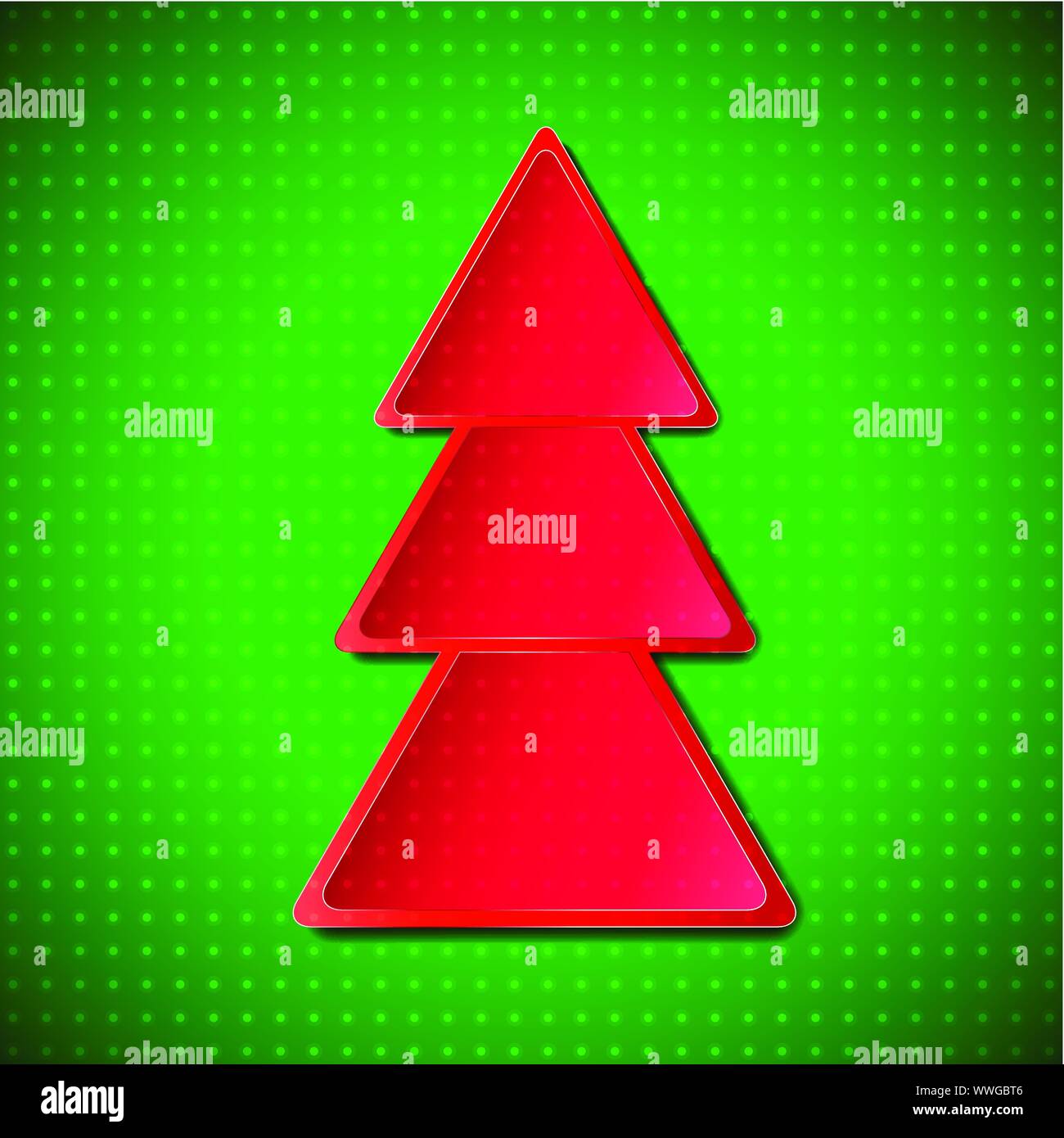 Red plastic christmas tree Stock Vector Images - Alamy