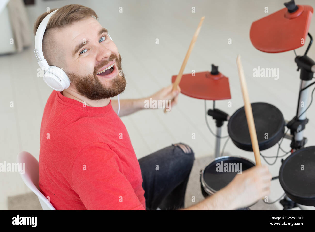 Bearded Drummer High Resolution Stock Photography and Images - Alamy