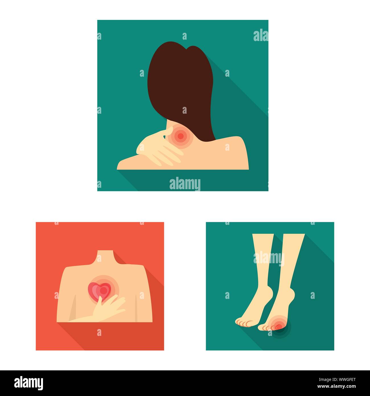 Vector illustration of damage and wound logo. Collection of damage and ...