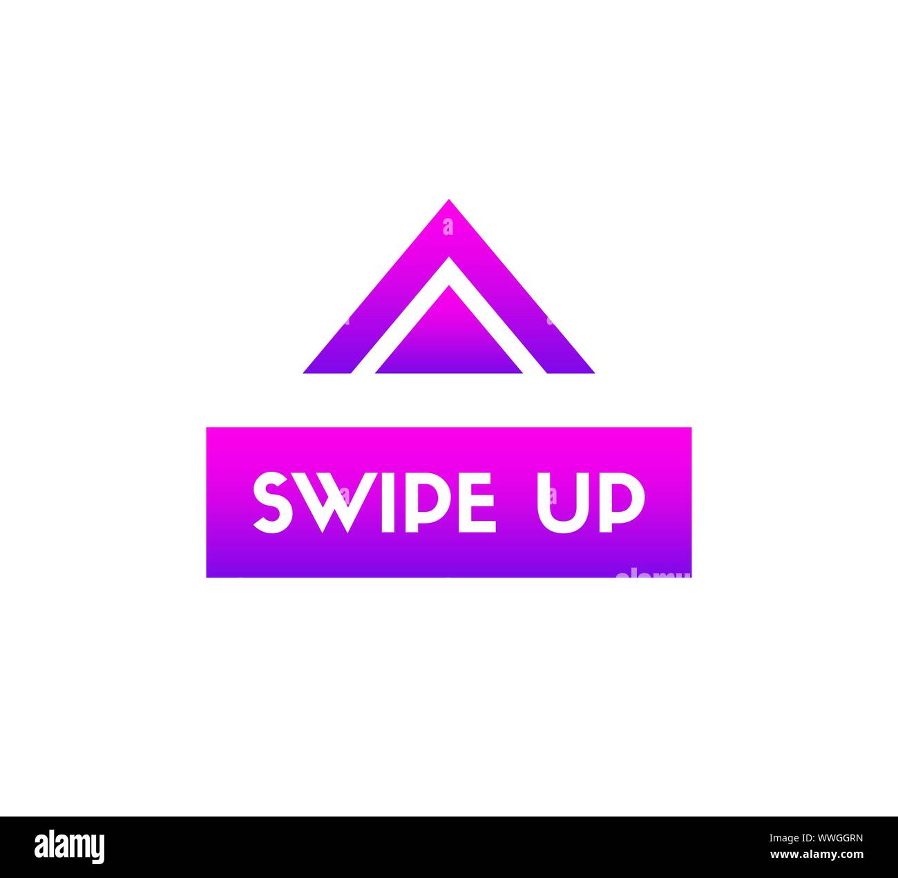 Vector swipe up hi-res stock photography and images - Alamy