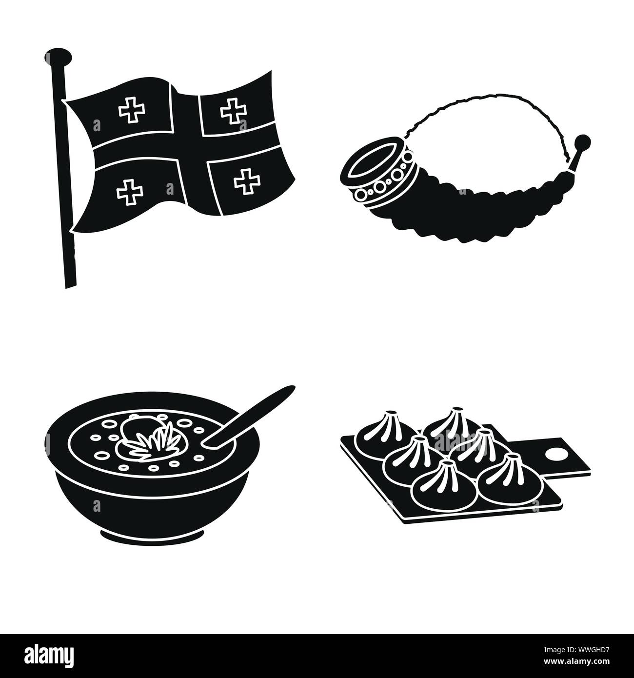 Vector illustration of heritage and originality icon. Set of heritage ...