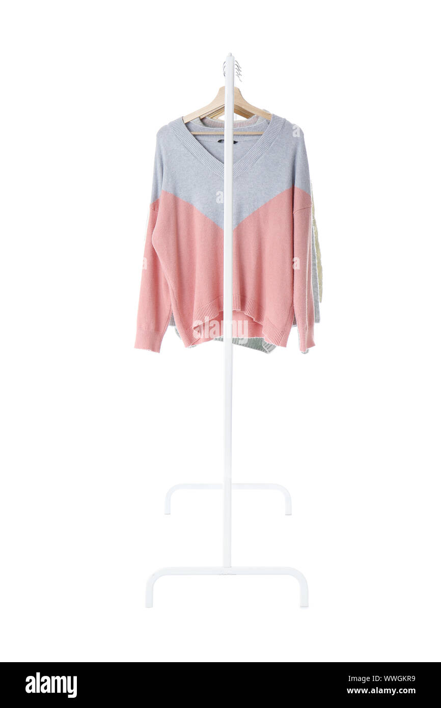 Wear hanging on rack Cut Out Stock Images & Pictures - Alamy