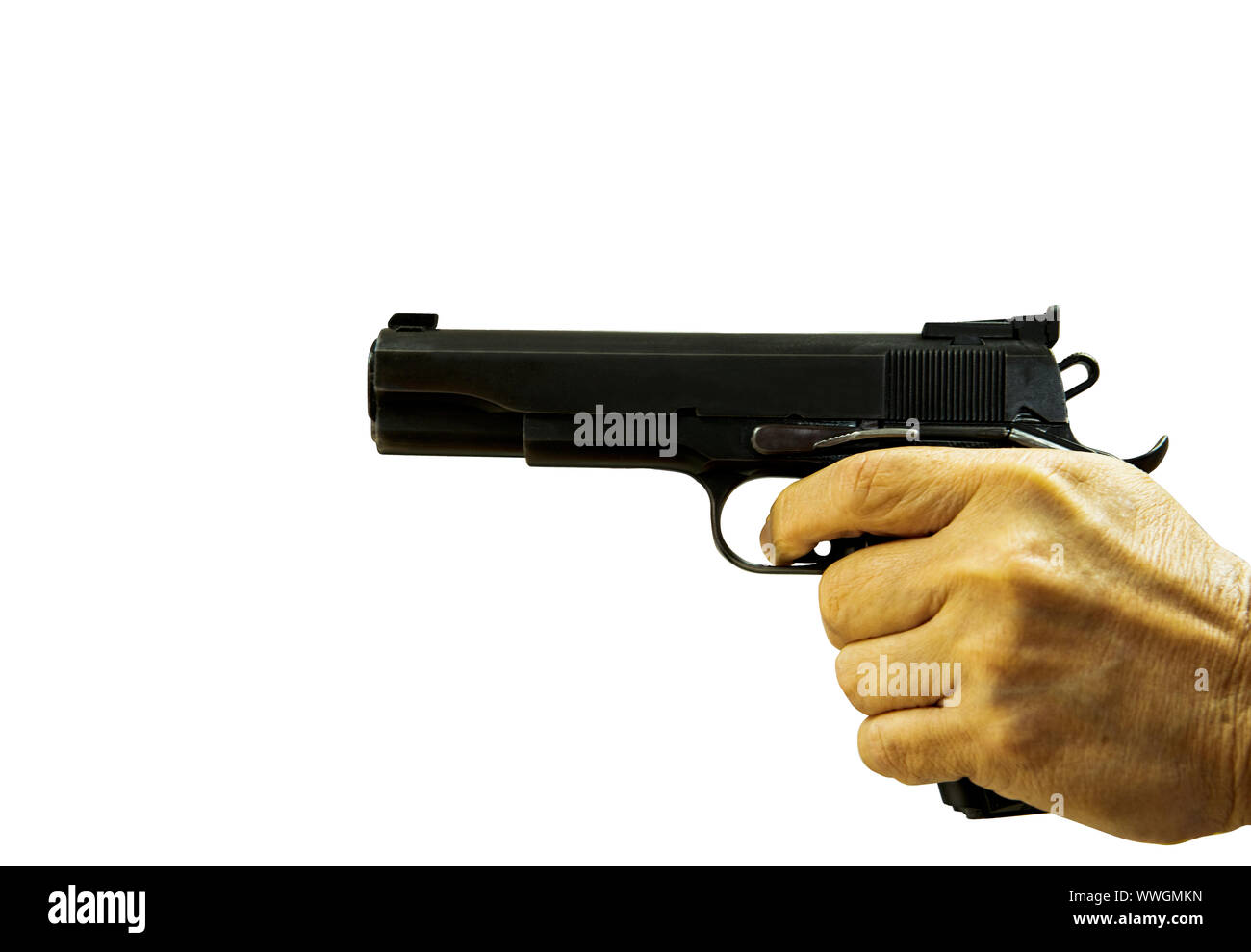 Police fire pointing arm Cut Out Stock Images & Pictures - Alamy