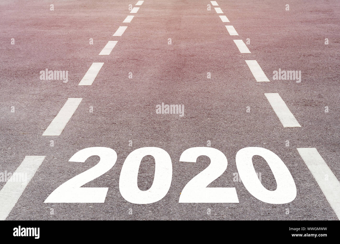 Happy new year concept background, road to 2020, future ahead Stock ...