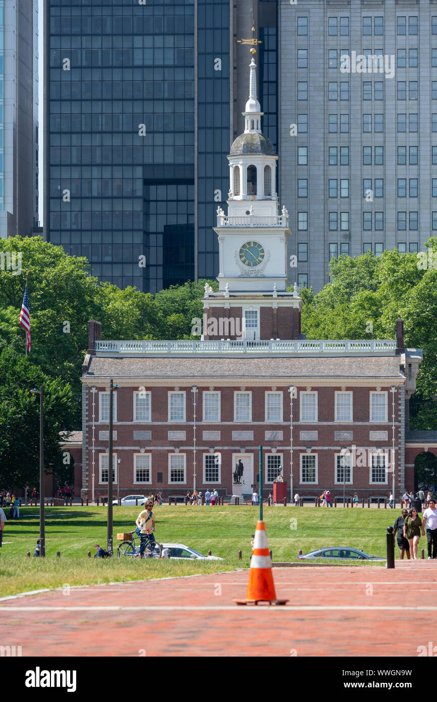 Independence Hall and Independence National Park, Philadelphia Stock ...