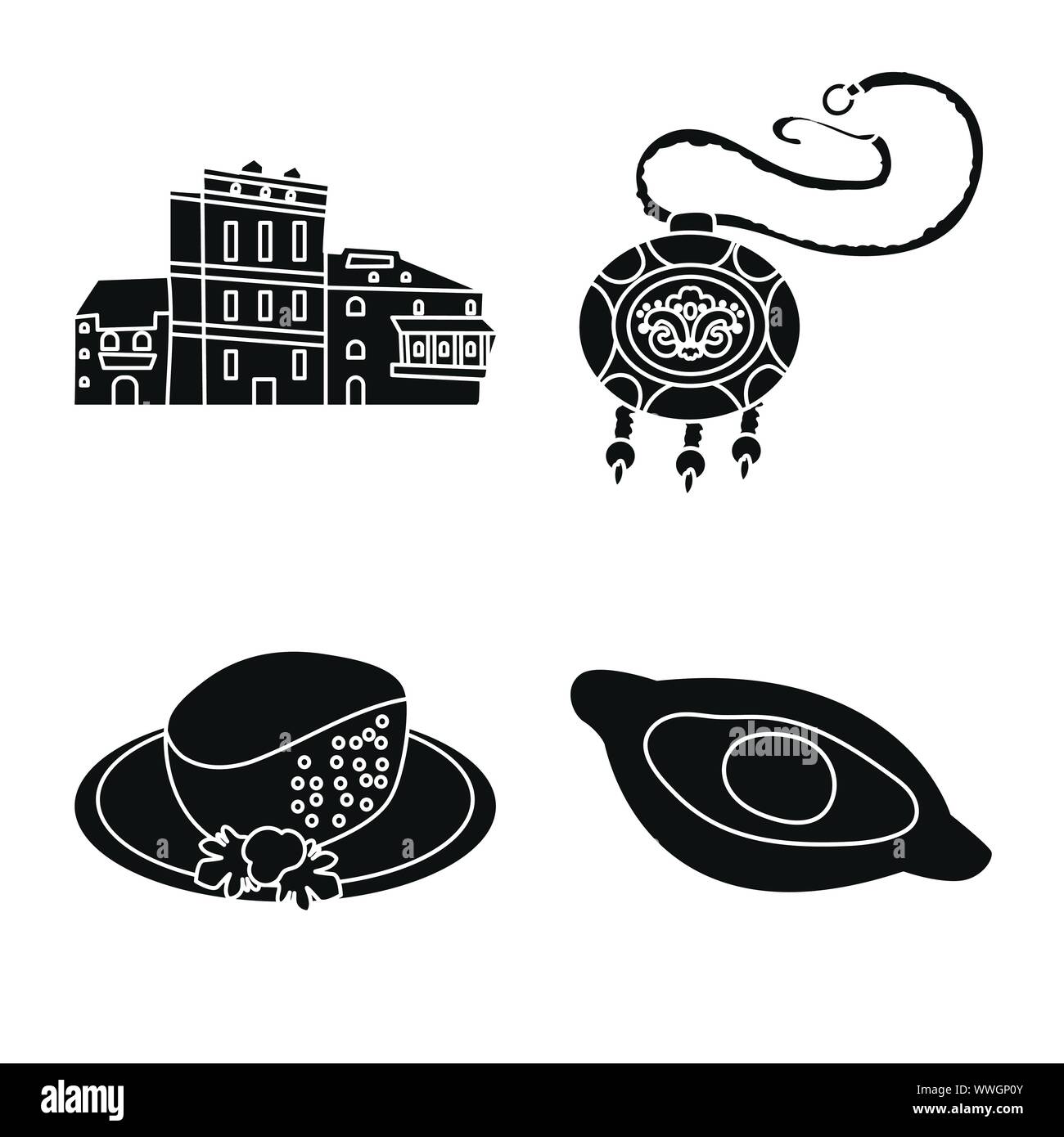 Vector design of heritage and originality logo. Set of heritage and ...