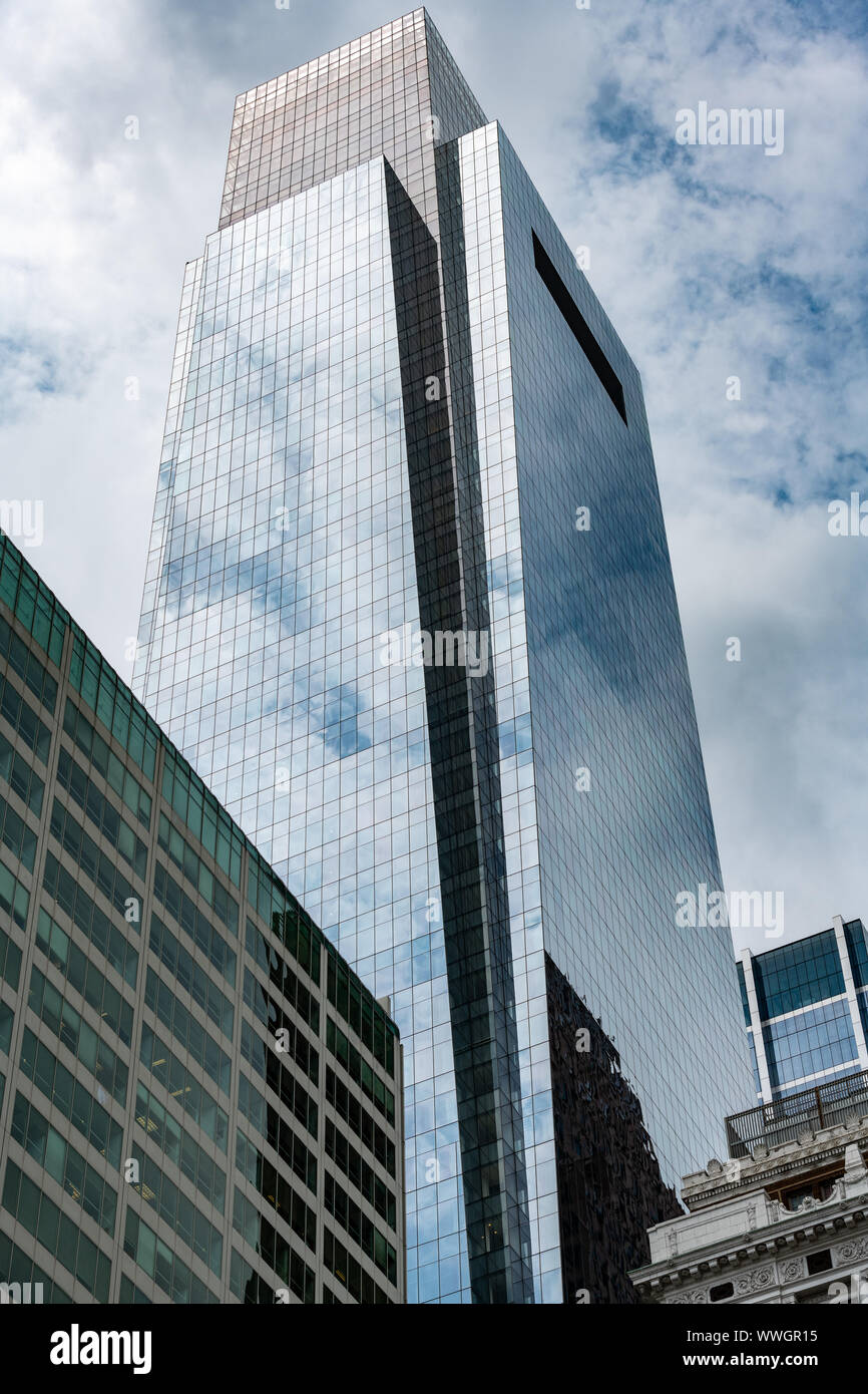 High rise building glass curtain wall and office building hi-res stock ...