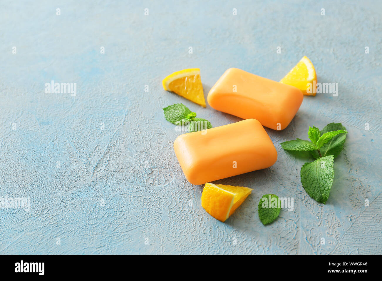 Soap orange hi-res stock photography and images - Alamy