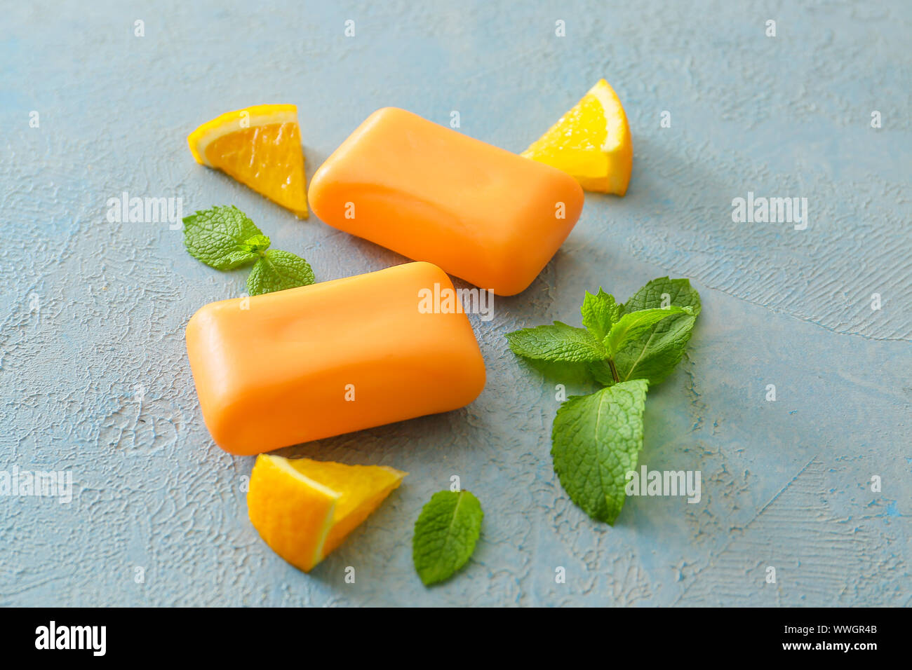 Soap orange hi-res stock photography and images - Alamy