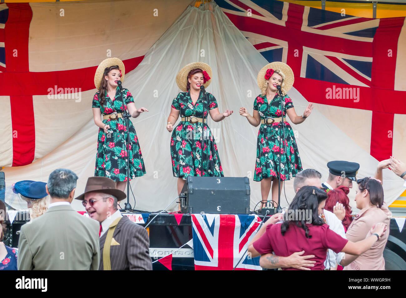 Female vocal group performing at the annual 1940s weekend at Holt ...