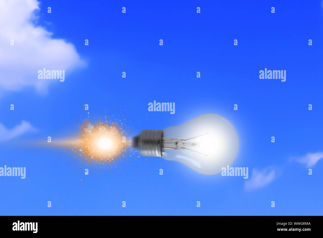 Idea and inspiration concept, business creativity, light bulb leader ...