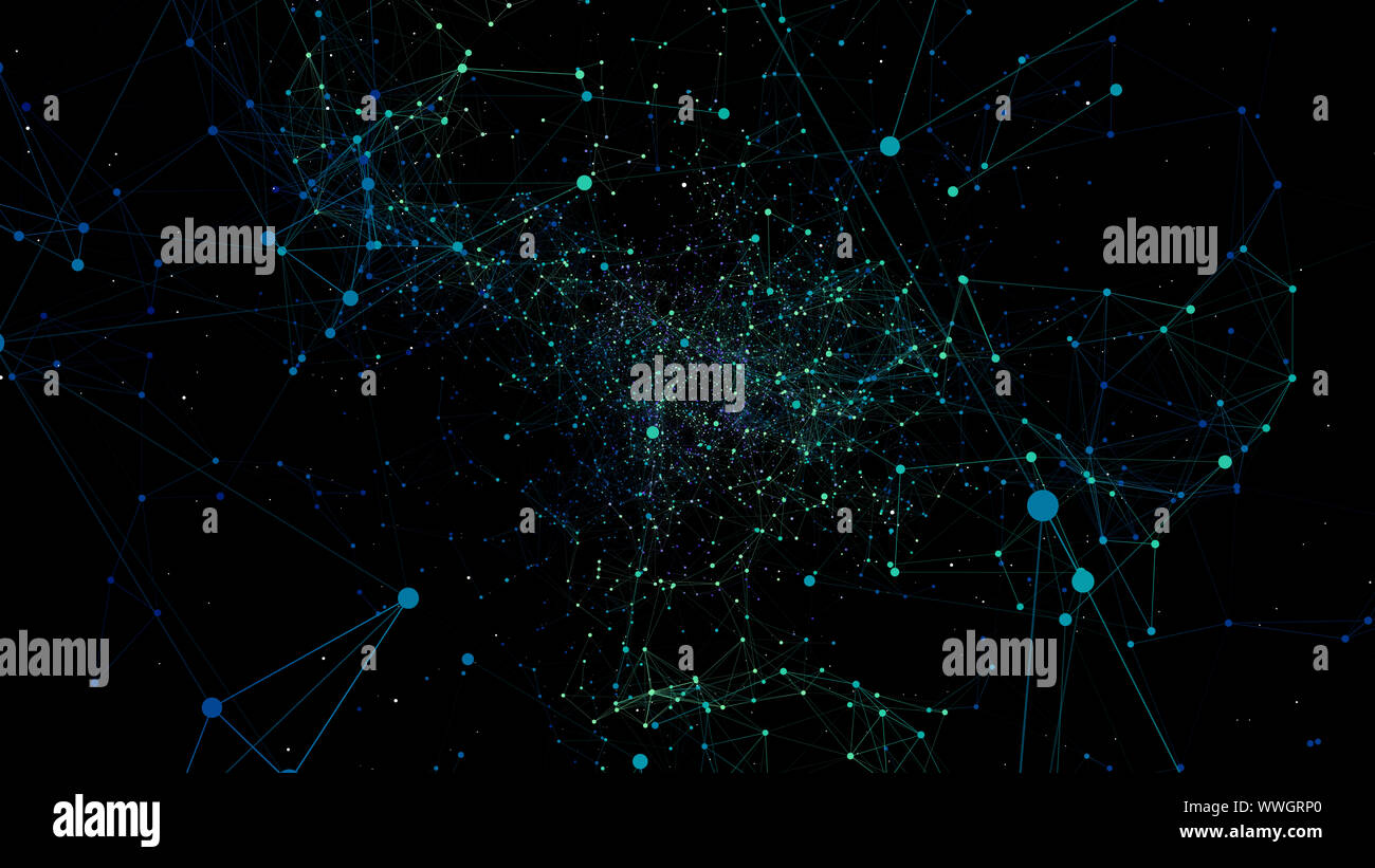 Abstract background of interconnected dots Stock Photo - Alamy