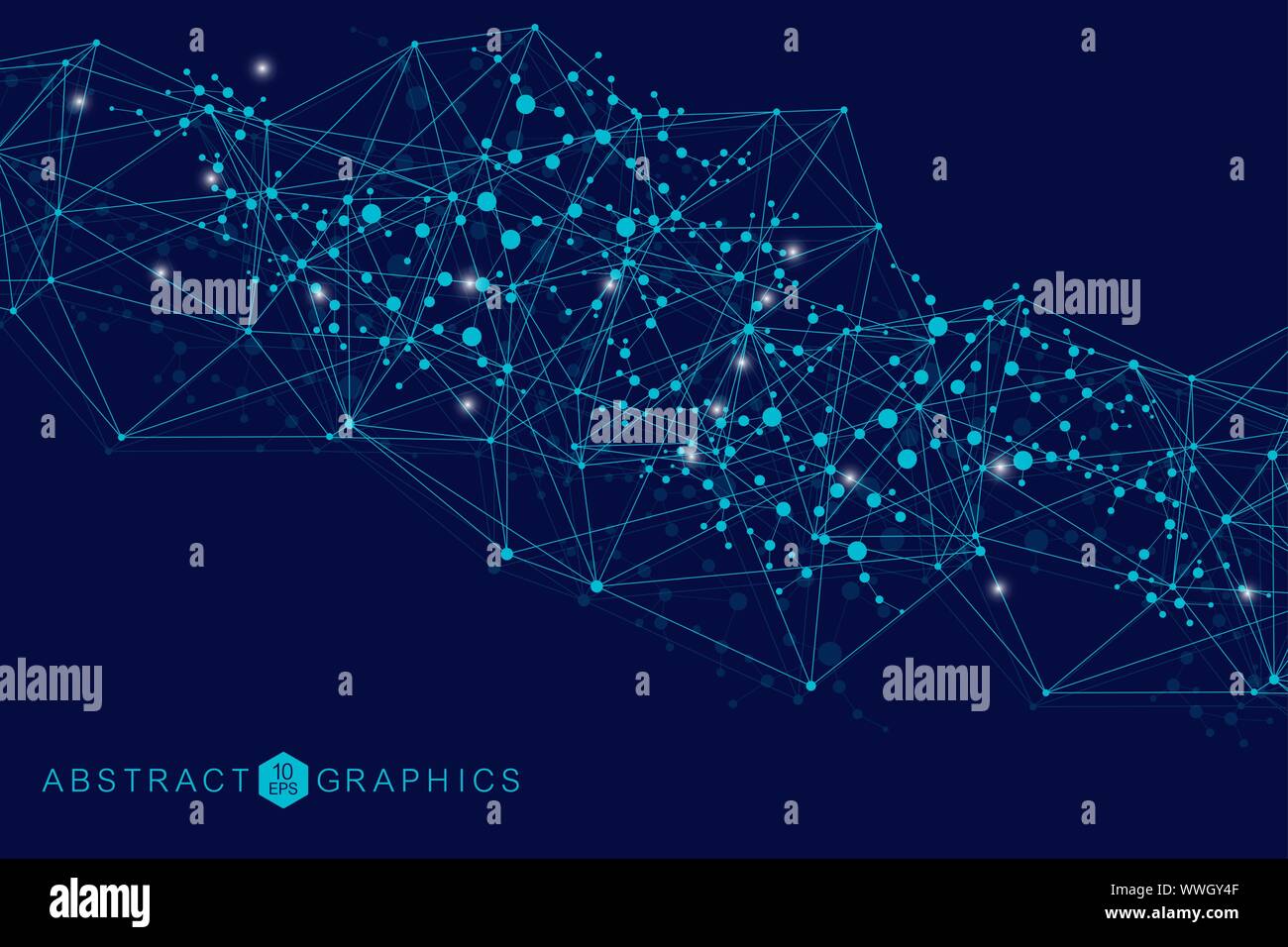 Big Data Visualization Background. Modern futuristic virtual abstract ...