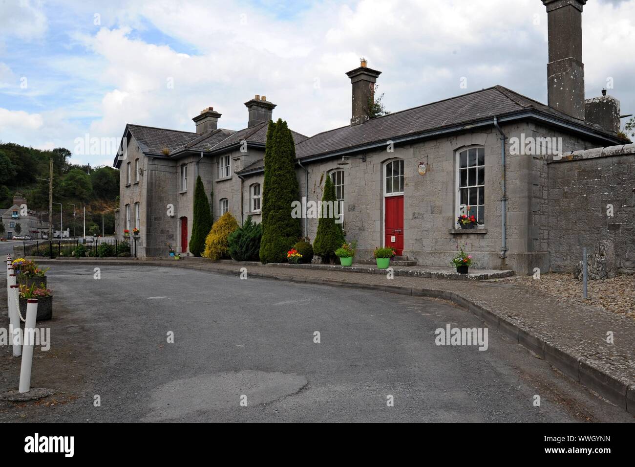 The old station house at Foynes, on the disused Foynes to Limerick ...