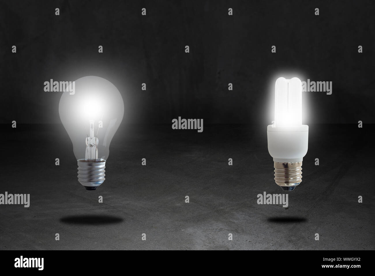 Innovation concept, business creativity, light bulb technology Stock ...