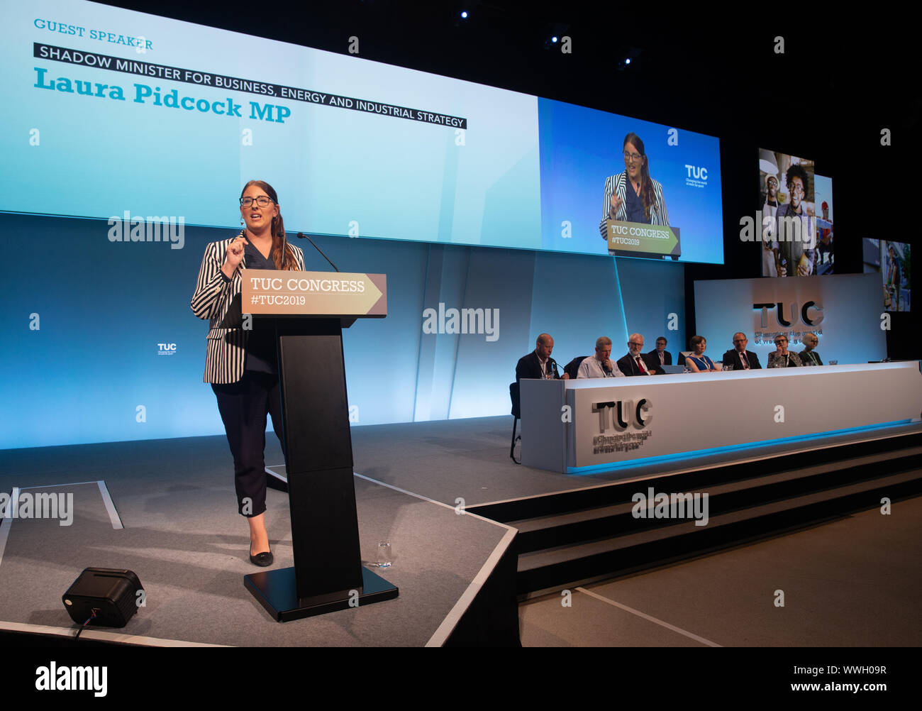 Laura pidcock speech at the tuc conference hi-res stock photography and ...