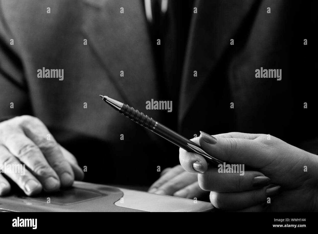 Business office equipment Black and White Stock Photos & Images - Alamy