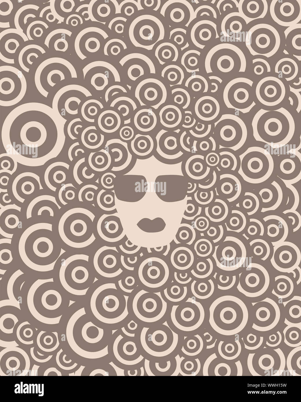 Face funky girl in glasses hi-res stock photography and images - Alamy