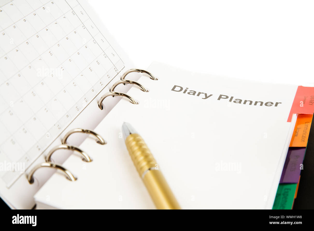 Weekly planner page hi-res stock photography and images - Alamy