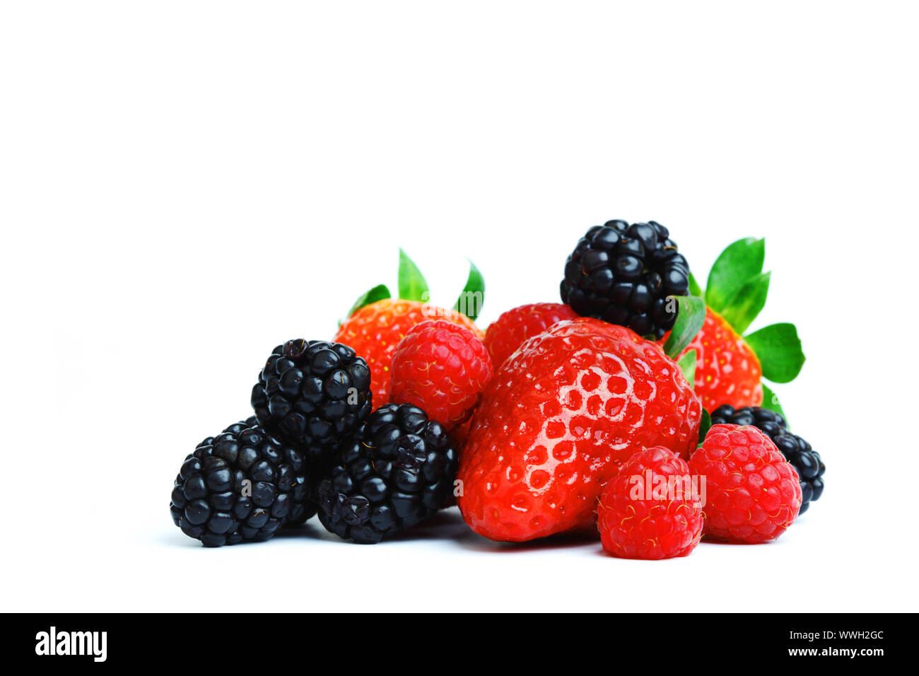 big berry pile isolated on white Stock Photo - Alamy