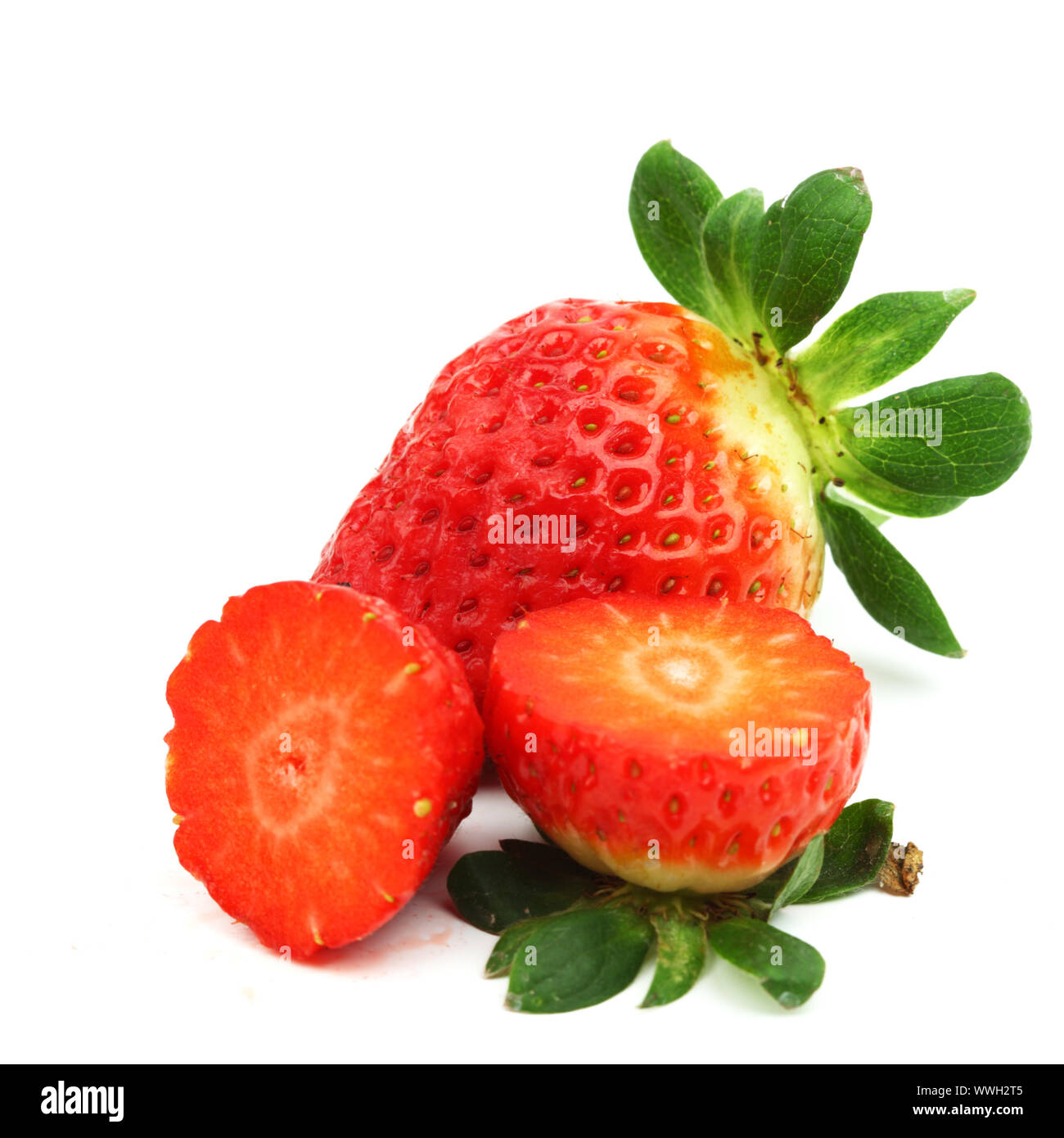 strawberry pile isolated Stock Photo - Alamy