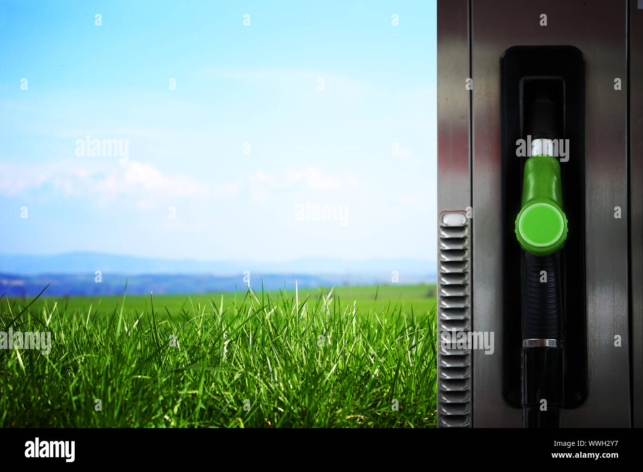 clear gas station in field Stock Photo - Alamy