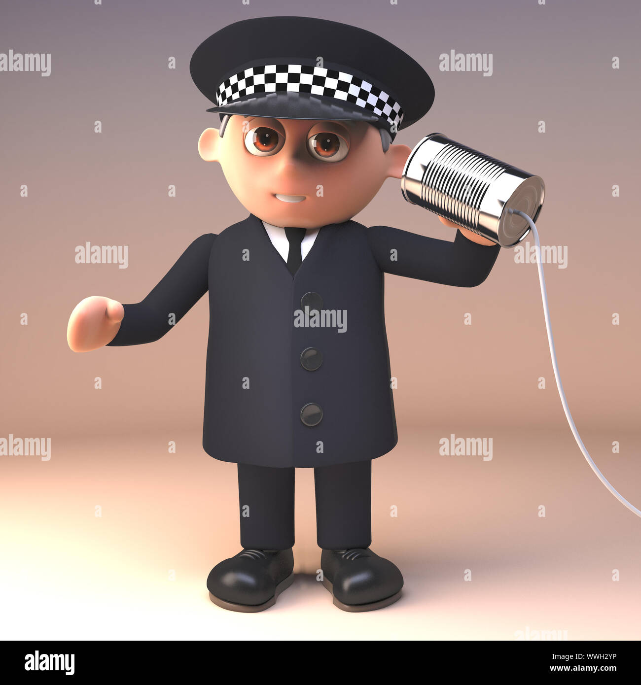 Cartoon character funny policeman hi-res stock photography and images ...