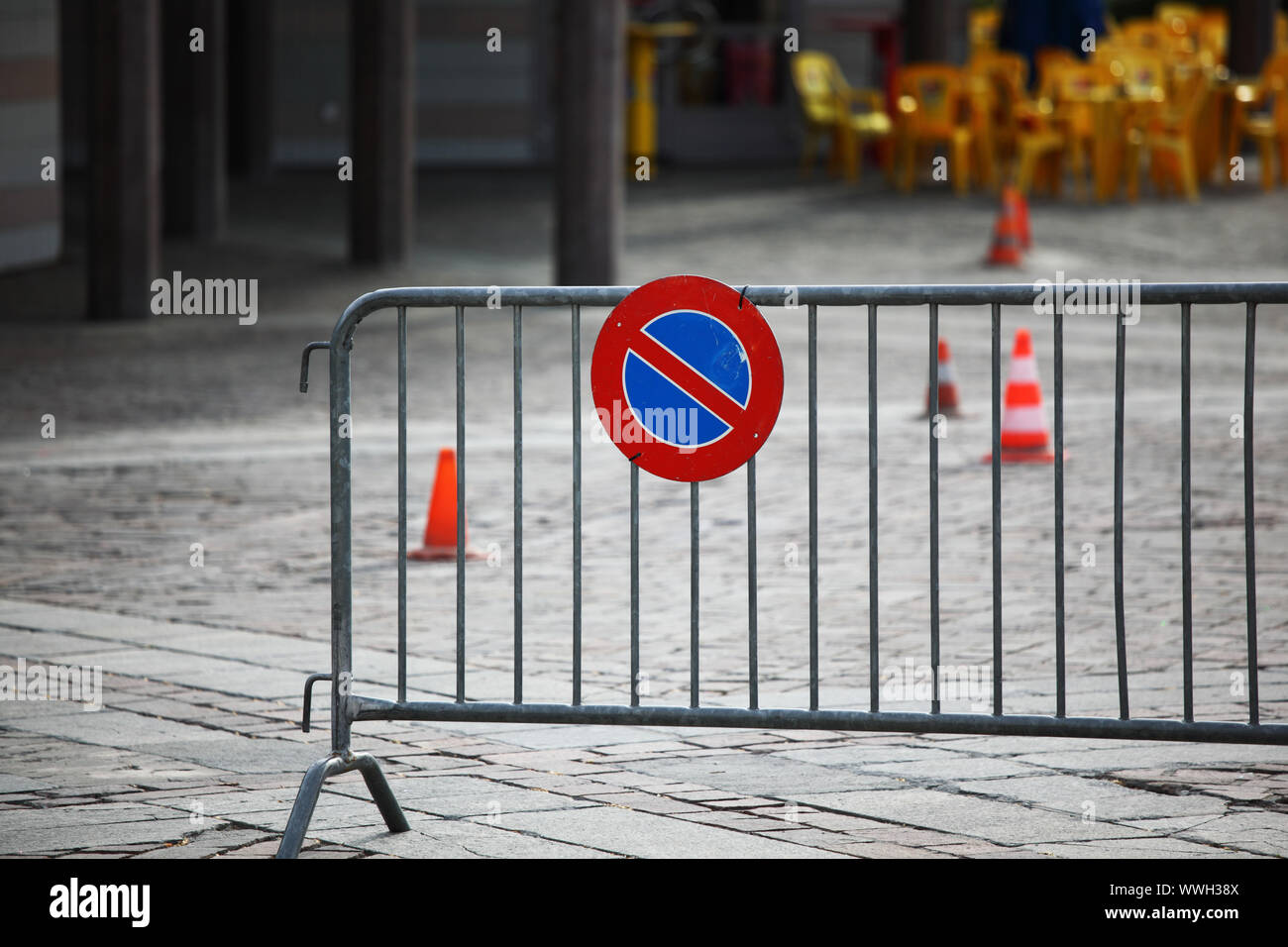 stop road sign on street Stock Photo - Alamy