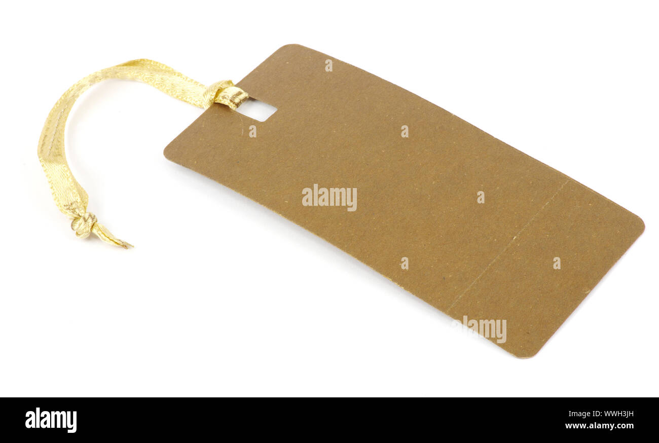 Blank tag isolated on a white backgrounds Stock Photo - Alamy