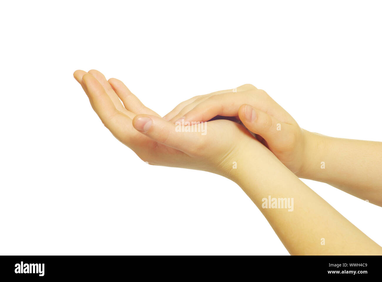 woman hands isolated on white background Stock Photo - Alamy