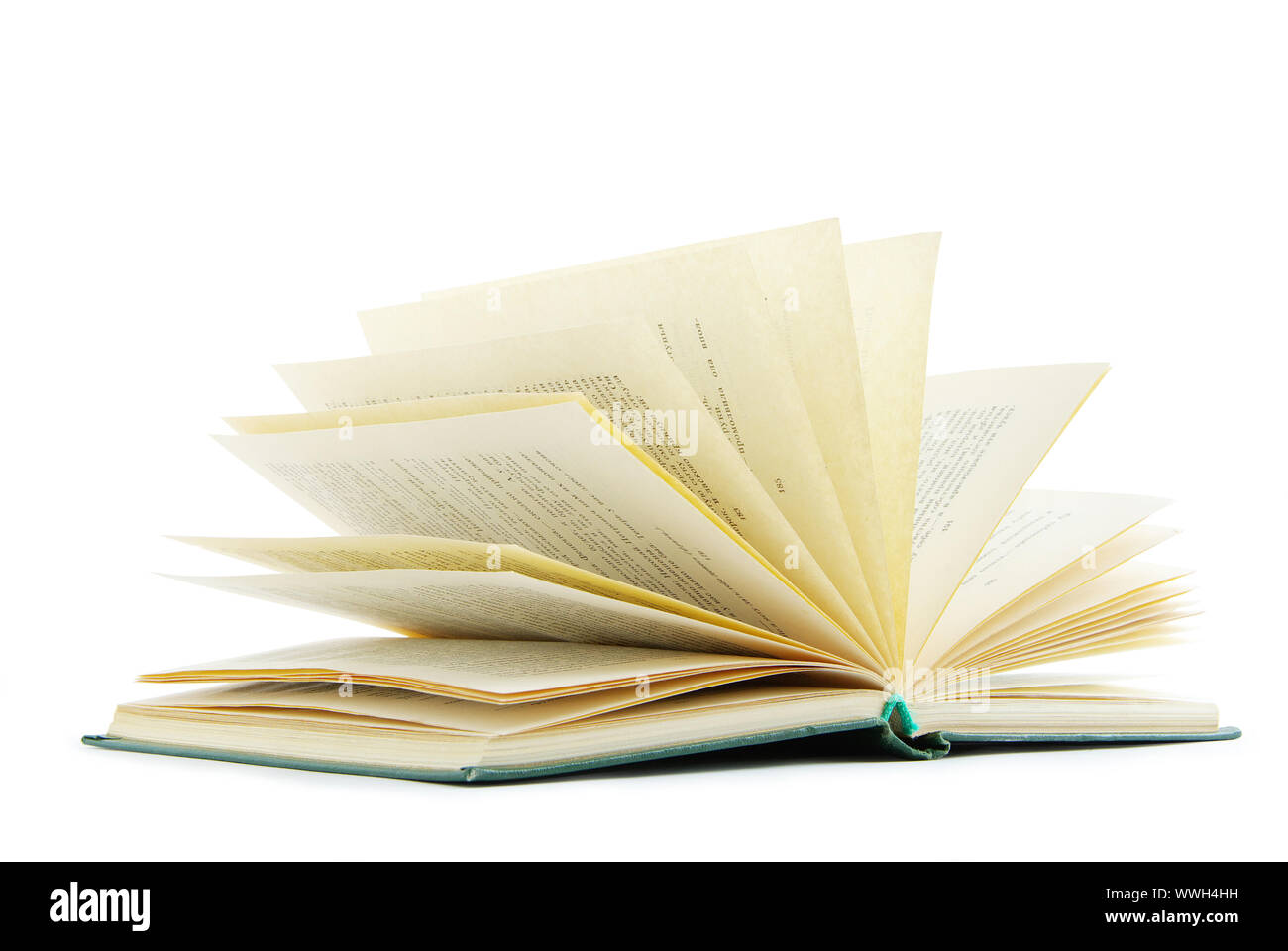 open book isolated on a white background Stock Photo - Alamy