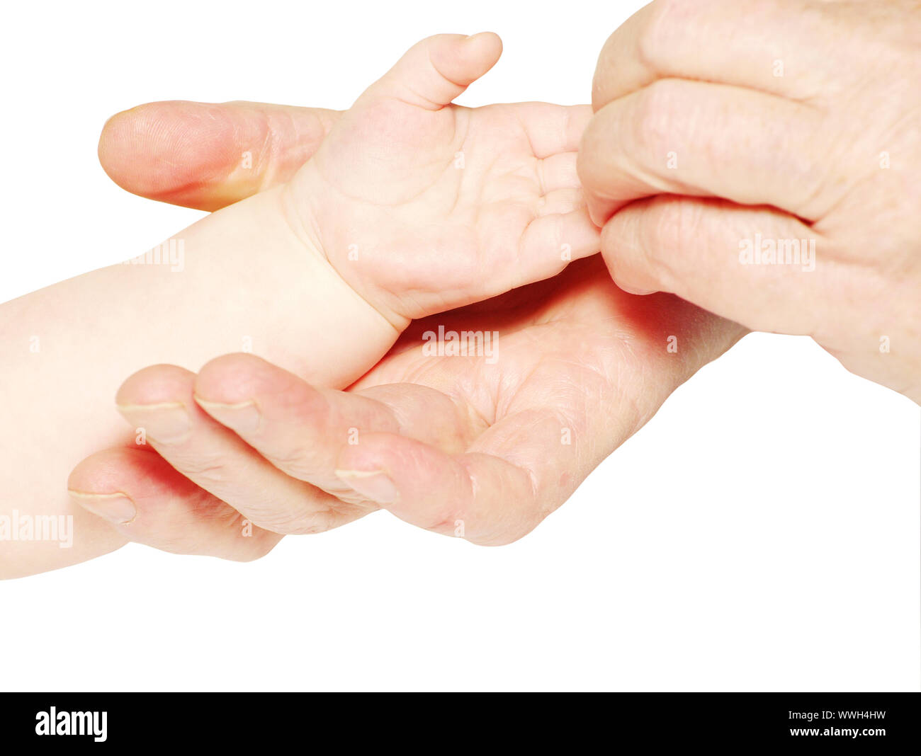 baby hand isolated on white Stock Photo - Alamy
