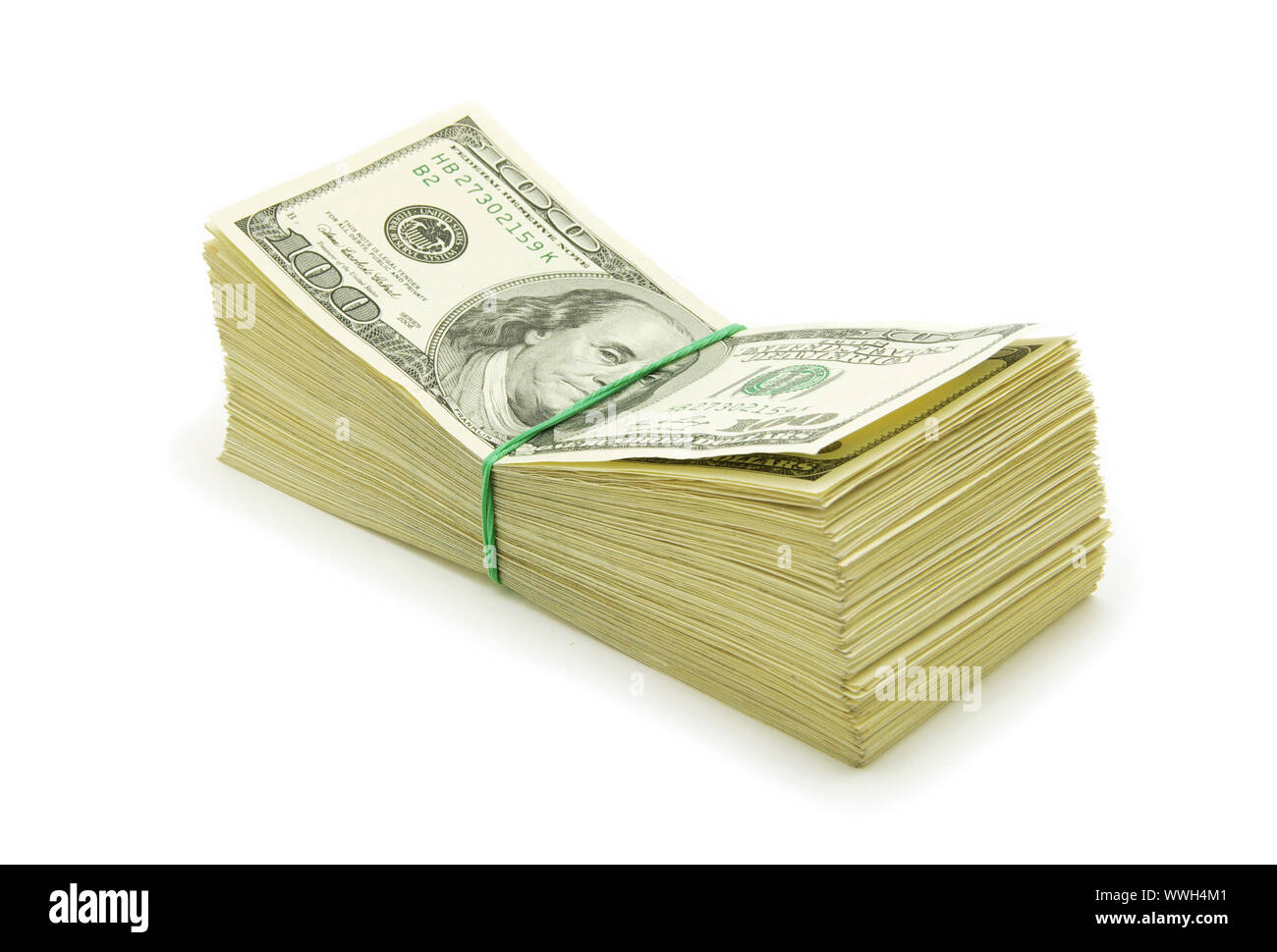 lot of money isolated on white background Stock Photo - Alamy