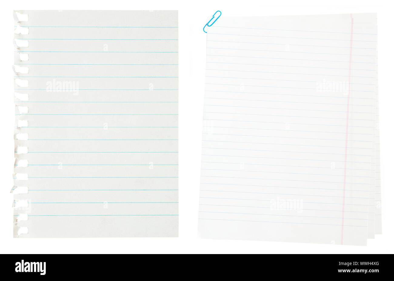Blank tear off notebook hi-res stock photography and images - Alamy