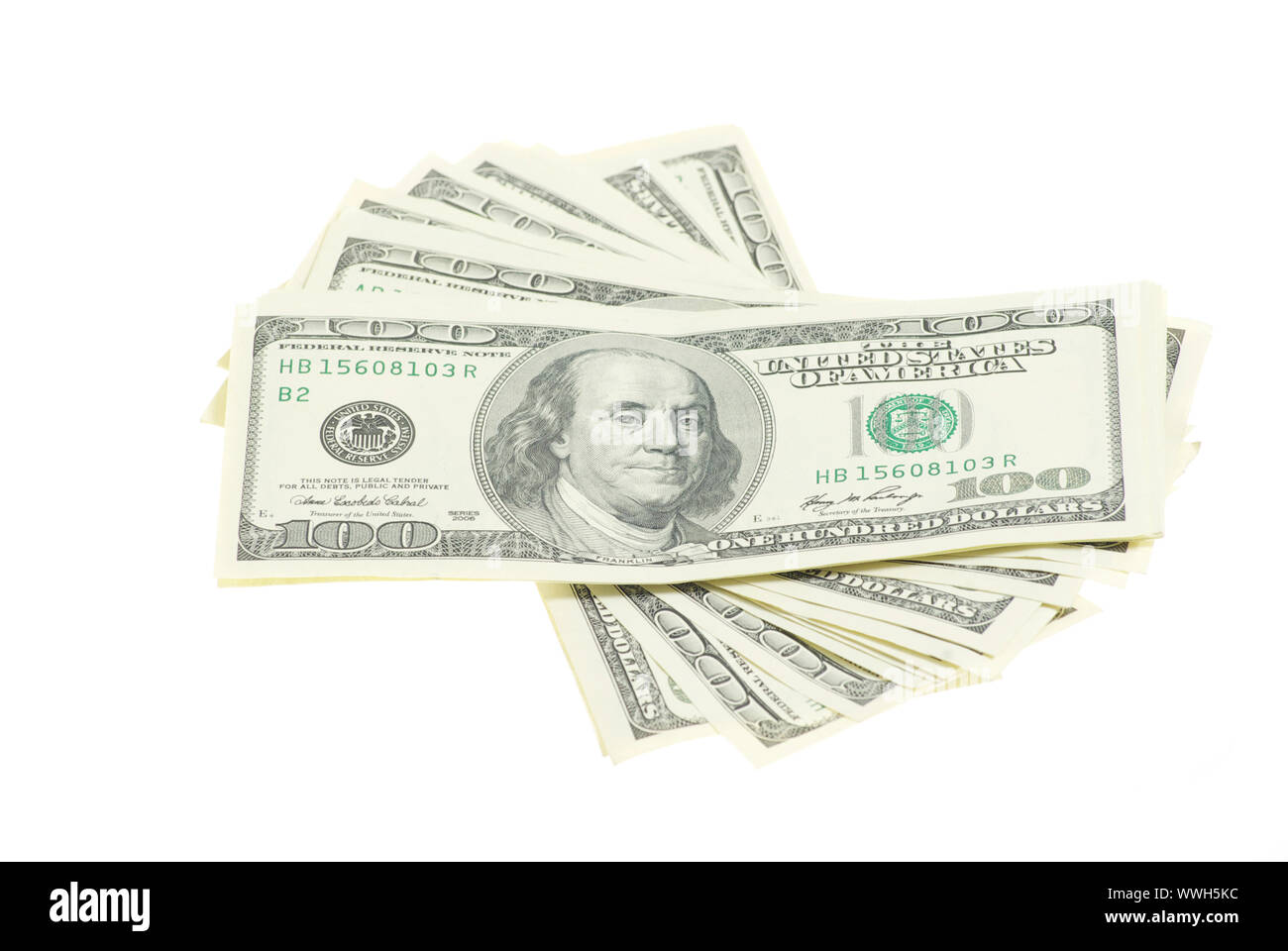 lot of money isolated on white background Stock Photo - Alamy