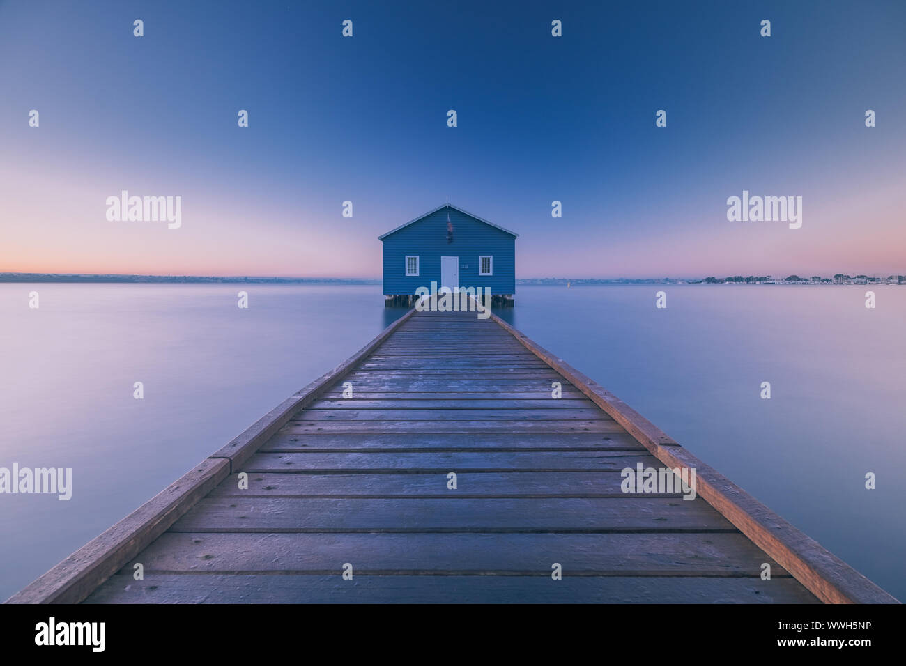 Blue boat house perth hi-res stock photography and images - Alamy