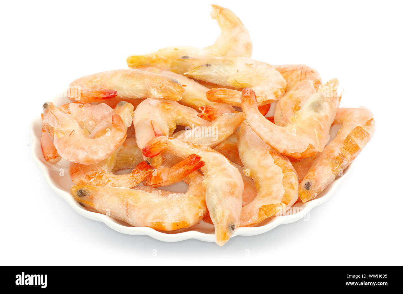 shrimp isolated on a white background Stock Photo - Alamy