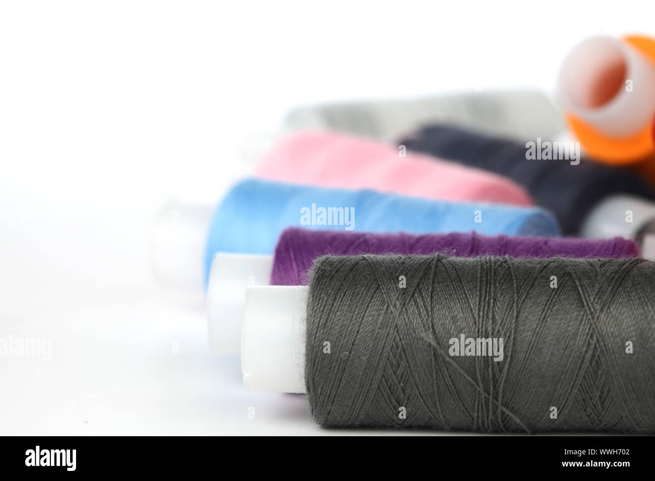 thread isolated on white background Stock Photo - Alamy