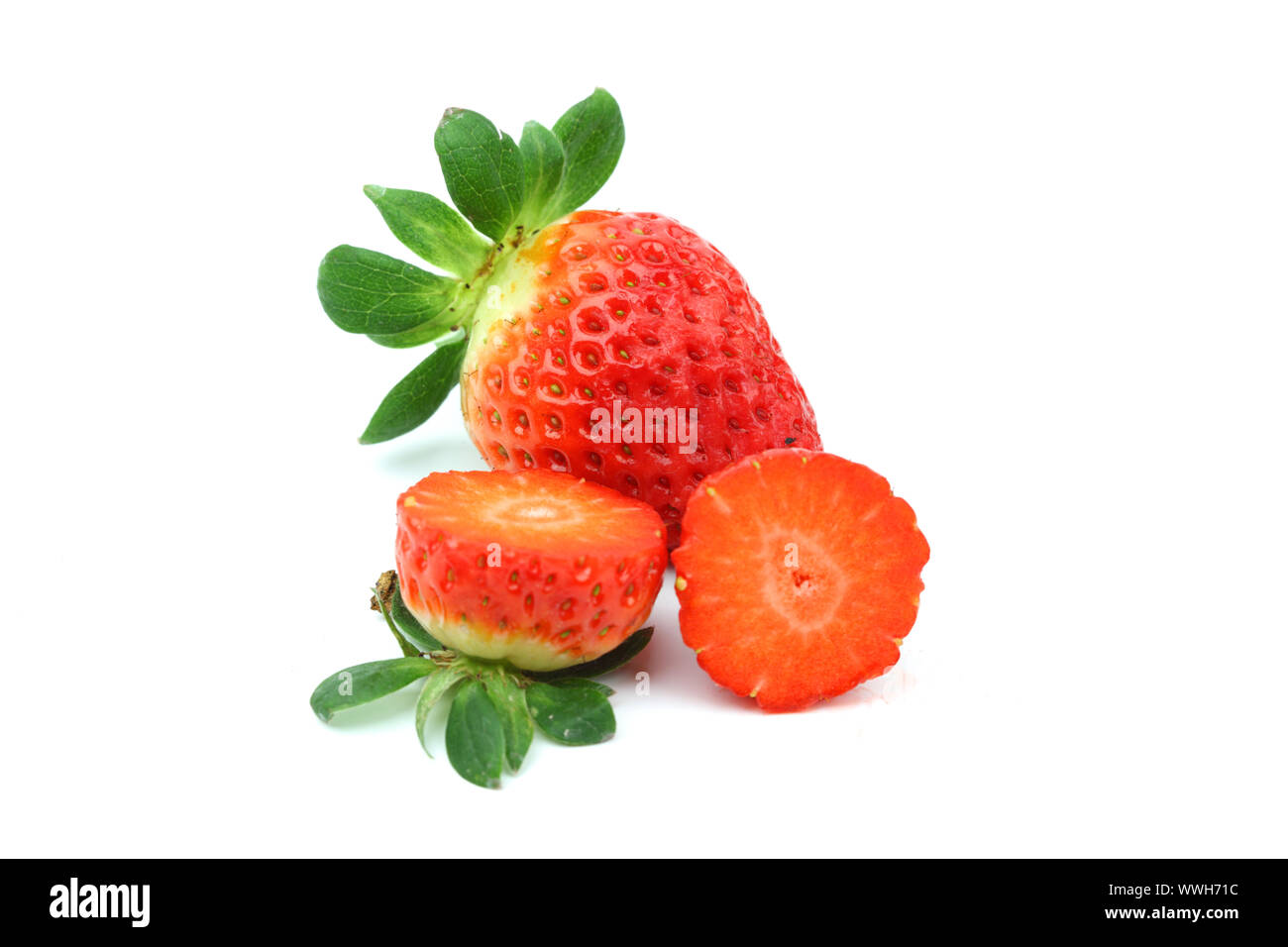 strawberry pile isolated Stock Photo - Alamy