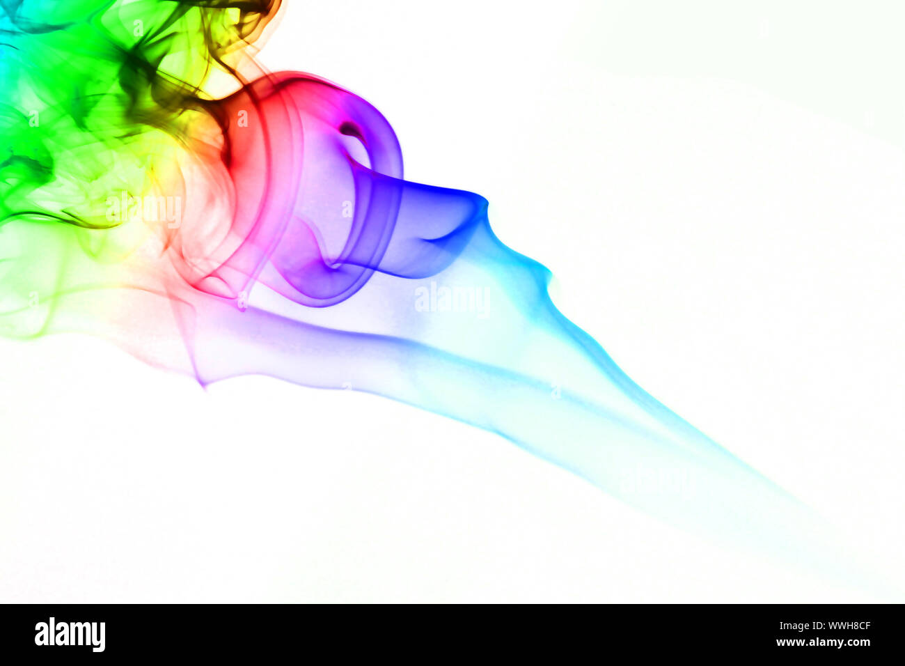 abstract mystical multi colored smoke Stock Photo - Alamy