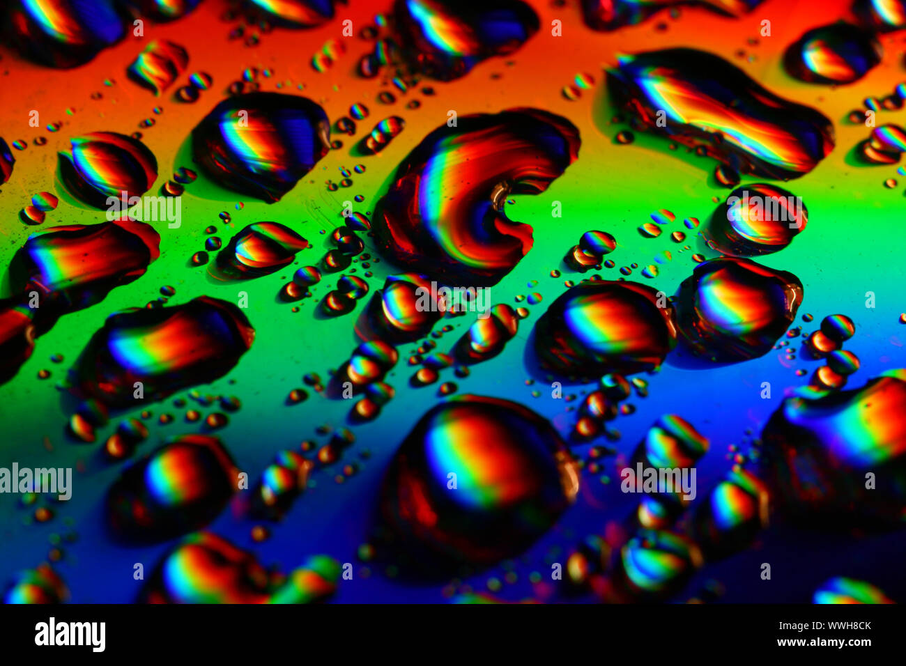 Colorful raindrop shapes hi-res stock photography and images - Alamy