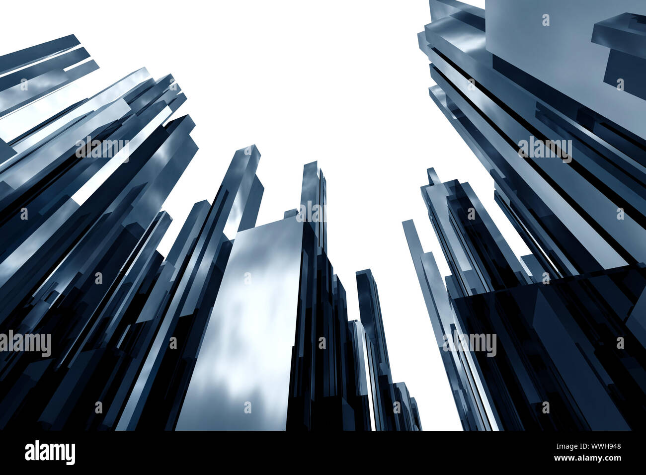 Tall city background 3d render hi-res stock photography and images - Alamy