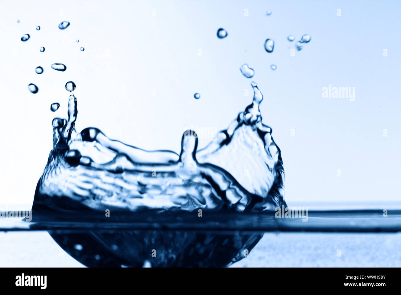 colossally blue watersplash purity backgrounds Stock Photo - Alamy